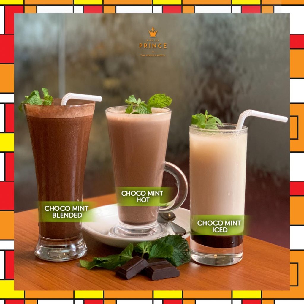 Delight in our Choco Mint Drinks – Manila Prince Hotel
