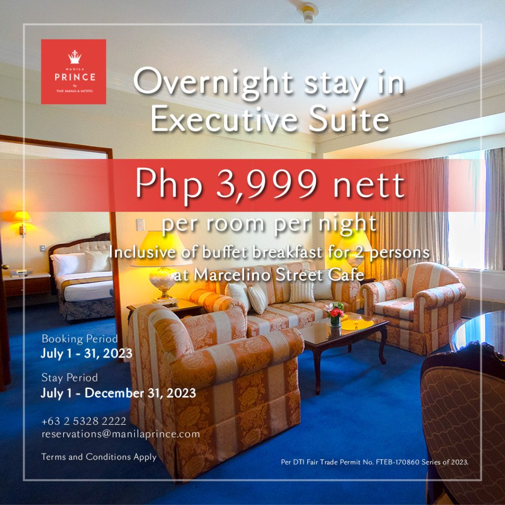 Executive Suite Room Promo – Manila Prince Hotel