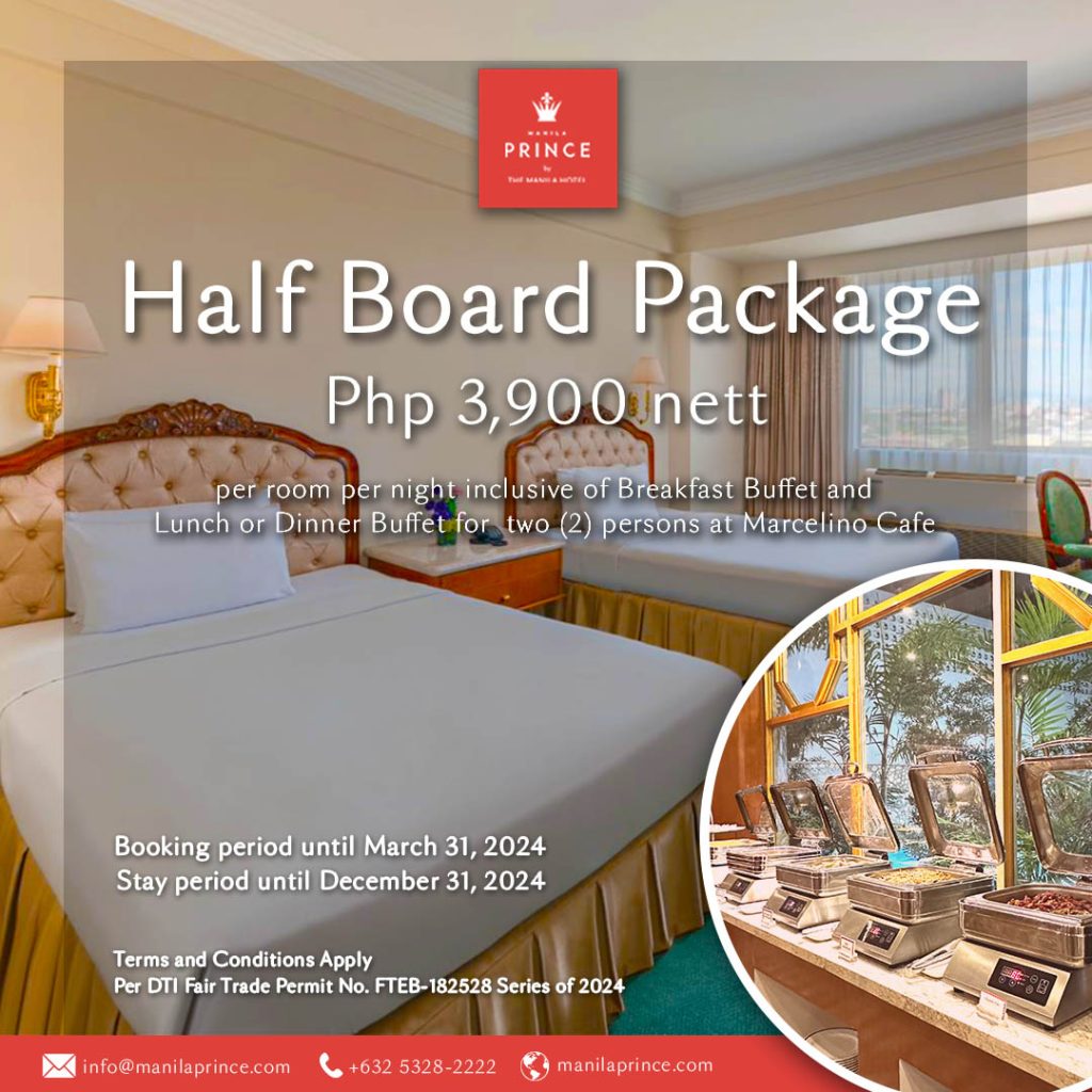 Manila Prince Hotels Introduces Half Board Package – Manila Prince Hotel